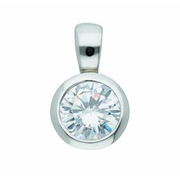 Adelia&acute;s Kettenanh&auml;nger ADELIA&acute;S "Anh&auml;nger 925 Silber mit Zirkonia &ndash; Silberanh&auml;nger", silber, Schmuckanh&auml;nger, Damen, mit Zirkonia, Silber 925 (Sterlingsilber), Kettenanh&auml;nger, Silberanh&auml;nger