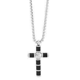 Adelia&acute;s Kette mit Anh&auml;nger ADELIA&acute;S "Unisex Edelstahl Halskette mit Anh&auml;nger Kreuz unbekannt cm", silber, Halsketten, Damen, unbekannt, Edelstahl