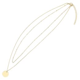Adelia&acute;s Kette ohne Anh&auml;nger ADELIA&acute;S "Damen Halskette mit Anh&auml;nger &ndash; M&uuml;nze aus Edelstahl", gold, Halsketten, Damen, 48cm, Edelstahl, Ideal als Geschenk zum einfach so