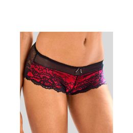 Panty JETTE, Damen, Gr. 44/46, rot (rot, schwarz), Obermaterial: 90% Polyamid, 10% Elasthan, Unterhosen Panty