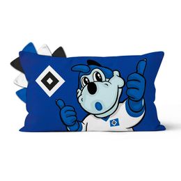 Dekokissen Hamburger SV "Hamburger SV Kissen HSV Nickikissen Hermann", Gr. 1 Stk., mehrfarbig, 100% Polyester, Dekokissen_Sitzkissen_Kissenh&uuml;llen