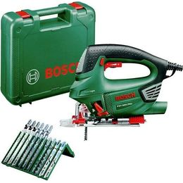 Bosch Stichs&auml;ge PST 900 PEL Set gr&uuml;n/schwarz, Koffer, 10 teiliges S&auml;geblatt Set PB11, 620 Watt