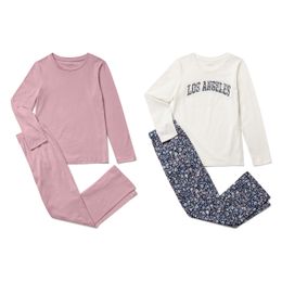 Tchibo - 2 Kinder-Pyjamas - M&auml;dchen - Gr. 170/176 - rosa