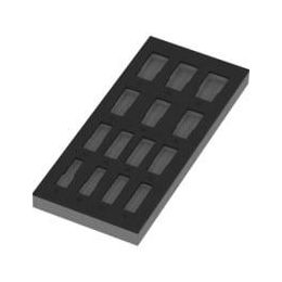 Wera 9828 Schaumstoffeinlage f&uuml;r Zyklop B 3/8" Impaktor Deep Steckschl&uuml;sseleinsatz Set 1, leer schwarz/grau, f&uuml;r Tool Rebel Werkstattwagen