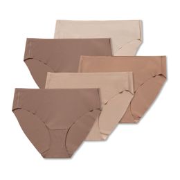 Tchibo - 5 Magic-Cut-Slips - Damen - Gr. M - beige