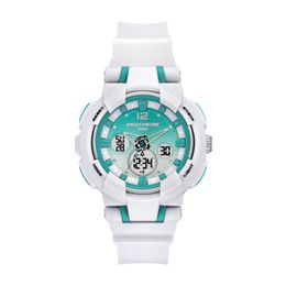 Chronograph Skechers "Brynwood", wei&szlig;, t&uuml;rkis, Armbanduhren, Damen, Chronograph, Quarzuhr, Armbanduhr, Damenuhr, digital, analog, Tag, Wochentag, Jahr