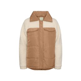 Tchibo - Steppjacke mit Teddy-Akzenten - Damen - Gr. 42 - cognac