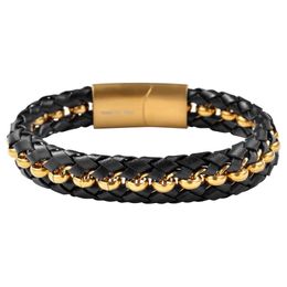 Adelia&acute;s Armband ADELIA&acute;S "Unisex Armband &ndash; Lederarmband aus Leder 23 cm", schwarz, Armb&auml;nder, Damen, 23cm, Leder, Armband, Sch&ouml;ne Geschenkidee zum einen besonderen Tag