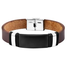 Adelia&acute;s Armband ADELIA&acute;S "Damen Armband aus Edelstahl 21 cm", schwarz, Armb&auml;nder, Damen, 21cm, Edelstahl, Armband, Ideal als Geschenk &ndash; dezent und elegant