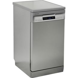 Hanseatic Standgeschirrsp&uuml;ler "HG4585D107636QS", Energieeffizienz: D (A-G), silber (silberfarben), B:44,8cm H:84,5cm T:60cm, Geschirrsp&uuml;ler, inkl. 3 Jahre Herstellergarantie