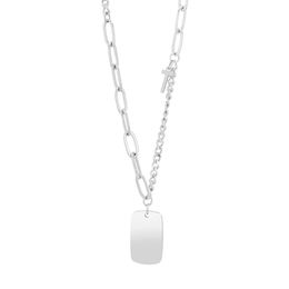 Adelia&acute;s Kette mit Anh&auml;nger ADELIA&acute;S "Unisex Edelstahl Halskette mit Anh&auml;nger unbekannt cm", silber, Halsketten, Damen, unbekannt, Edelstahl