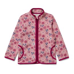 Tchibo - Kinder-Fleecejacke - Baby - Gr. 74/80 - dunkelrosa/print