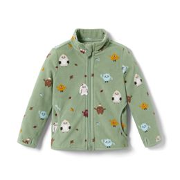 Tchibo - Fleecejacke mit Monsterprint - Baby - Gr. 86/92 - gr&uuml;n/print