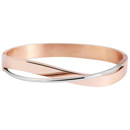 Adelia&acute;s Armreif ADELIA&acute;S "Damen Armband &ndash; Armreif aus Edelstahl &Oslash; 6,0 cm cm", rosa (silber), Armb&auml;nder, Damen, 6cm, Edelstahl, Armreif, Ein Geschenk, das Freude macht