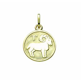 Adelia&acute;s Kettenanh&auml;nger ADELIA&acute;S "Damen & Herren 333 Gold Sternzeichen Anh&auml;nger Widder &Oslash; 11,8 mm", gold, Schmuckanh&auml;nger, Damen, Widder, Gelbgold 333 Gold, Gelbgold 333, Gold, Kettenanh&auml;nger, Goldschmuck f&uuml;r Damen & Herren