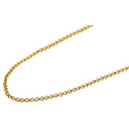 Adelia&acute;s Kette ohne Anh&auml;nger ADELIA&acute;S "Unisex Halskette &ndash; Erbskette aus Edelstahl 70+5", gold, Halsketten, Damen, 75cm, Edelstahl, Perfekt als Geschenk f&uuml;r besondere Menschen