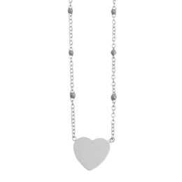 Adelia&acute;s Kette ohne Anh&auml;nger ADELIA&acute;S "Damen Halskette mit Anh&auml;nger &ndash; Herz aus Edelstahl", silber, Halsketten, Damen, 43cm, Edelstahl, Perfekt als Geschenk f&uuml;r besondere Menschen