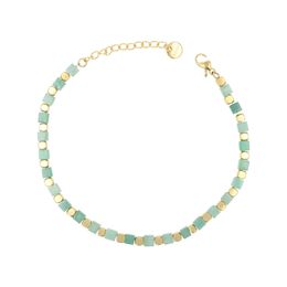 Adelia&acute;s Armband ADELIA&acute;S "Damen Armband aus Edelstahl mit Aventurin 17,5+3 cm", gold, Armb&auml;nder, Damen, 20cm, Edelstahl, Armband, Zum Verschenken &ndash; ideal zum Valentinstag
