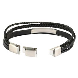 Adelia&acute;s Armband ADELIA&acute;S "Herren Armband &ndash; Lederarmband aus Leder 19 cm", schwarz, Armb&auml;nder, Herren, 19cm, Leder, Armband, Perfekt als Geschenk zum einen besonderen Tag