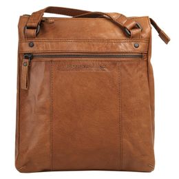 SPIKES & SPARROW Cityrucksack SPIKES & SPARROW, Damen, Gr. B/H/T: 28cm x 23cm x 7cm, onesize, braun (cognac), Leder, Rindsleder, unifarben, Rucks&auml;cke Cityrucksack, echt Leder