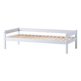Kinderbett Home Affaire "ECO One, Einzelbett, skandinavisches Design", wei&szlig;, B:166cm H:46,5cm L:760cm, Betten, Kinderbett, wahlweise mit Matratze, Liegefl&auml;che 70x160 cm