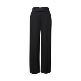 Street One Straight Leg Hose mit Gallon - Damen - Gr. 46 - schwarz