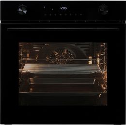 Hanseatic Einbaubackofen "HBO7212A1", Energieeffizienz: A+ (A+++-D), schwarz, B:59,5cm H:59,6cm T:56,6cm, Back&ouml;fen, inkl. 3 Jahre Herstellergarantie, Einbaubackofen