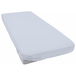 Spannbettlaken Primera "Elasthan-Feinjersey Boxspring", grau (hellgrau), 1 Stk., Jersey-Elasthan, 180x200 180x210 180x220 190x200 190x210 190x220 200x200 200x210 200x220 37cm, Jersey-Elasthan, Obermaterial: 95% Baumwolle, 5% Elasthan, Bettlaken, Spannbettlaken, f&uuml;r hohe Matratzen, PREMIUM, aus 95% gek&auml;mmter Baumwolle, 5% Elasthan