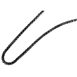 Adelia&acute;s Kette ohne Anh&auml;nger ADELIA&acute;S "Damen Halskette &ndash; Kordelkette aus Edelstahl 45 cm", schwarz, Halsketten, Damen, 45cm, Edelstahl, Sch&ouml;ne Geschenkidee zum Valentinstag