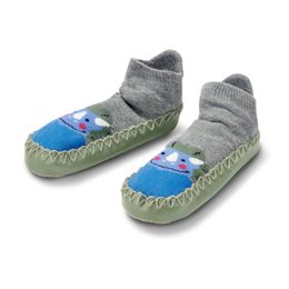 Tchibo - Kinder-Hausschuh-Socken - Gr. 27-30 - grau