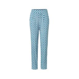 Tchibo - Jerseyhose mit Alloverprint - Damen - Gr. L - wei&szlig;/print