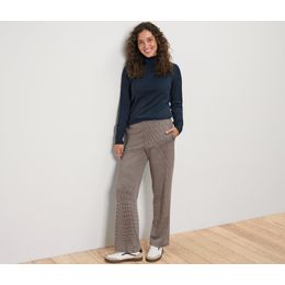 Tchibo - Komfort-Jacquardhose - Damen - Gr. 52 - wei&szlig;/jacquard
