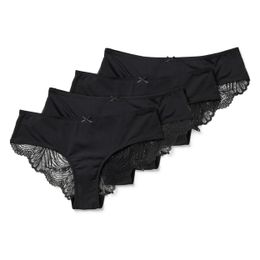 Tchibo - 4 Brazilslips - Damen - Gr. L - schwarz