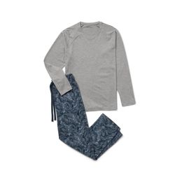 Tchibo - Pyjama-Set - Herren - Gr. M - dunkelblau/paisley