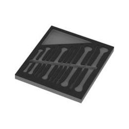 Wera 9835 Schaufstoffeinlage 6007 Joker 11 Set 1, leer schwarz/grau, f&uuml;r Tool Rebel Werkstattwagen