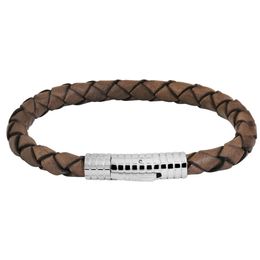 Adelia&acute;s Armreif ADELIA&acute;S "Unisex Armband &ndash; Armreif aus Leder 21 cm", braun, Armb&auml;nder, Damen, 21cm, Leder, Armreif, Ideal zum Verschenken &ndash; schlicht und stilvoll