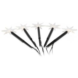 LED Gartenleuchte Konstsmide "Spiessleuchte mit 5 Sternen, Weihnachtsdeko aussen", schwarz, H:24cm L:11,8cm T:11,8cm, Leuchten, LED Gartenleuchte
