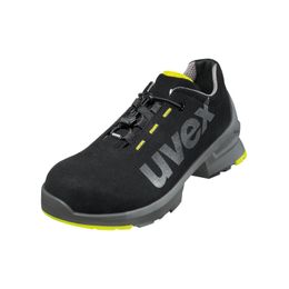 Sicherheitsschuh Uvex "1 Halbschuh" Gr. 46, schwarz (schwarz, limette), 46, Obermaterial: 100% sonstige Fasern AF., Schuhe