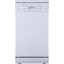 Hanseatic Standgeschirrsp&uuml;ler "HG4585D107610HW", Energieeffizienz: D (A-G), wei&szlig;, B:44,8cm H:84,5cm T:60cm, Geschirrsp&uuml;ler, inkl. 3 Jahre Herstellergarantie