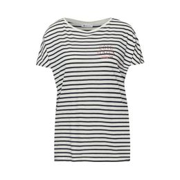 Street One T-Shirt - Damen - Gr. 40 - wei&szlig;/gestreift