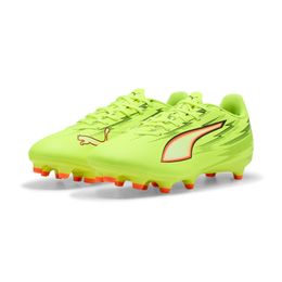 Fu&szlig;ballschuh Puma "ULTRA 6 PLAY FG/AG", Damen, Gr. 43, gelb alert, Puma schwarz, glowing rot, lime squeeze, Synthetik, Schuhe Fu&szlig;ballschuh, f&uuml;r Rasen- und Kunstrasenpl&auml;tze, mit Nockenprofil