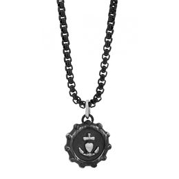 Adelia&acute;s Kette mit Anh&auml;nger ADELIA&acute;S "Herren Edelstahl Erbskette Halskette mit Anh&auml;nger unbekannt cm", schwarz, Halsketten, Herren, unbekannt, Edelstahl