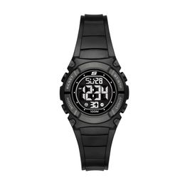 Chronograph Skechers "Rosita", schwarz, Armbanduhren, Damen, Chronograph, Quarzuhr, Armbanduhr, Damenuhr, digital, Tag, Wochentag, Beleuchtung