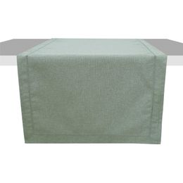 Tischl&auml;ufer OTTO HOME "Sebastien", gr&uuml;n, B:40cm L:140cm, Polyester, Tischdecken, 40x140, Leinenoptik, Tischdekoration, Tischl&auml;ufer, Tischband
