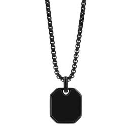 Adelia&acute;s Kette mit Anh&auml;nger ADELIA&acute;S "Unisex Edelstahl Halskette mit Anh&auml;nger unbekannt cm", schwarz, Halsketten, Damen, unbekannt, Edelstahl