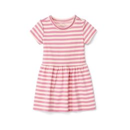 Tchibo - Baby-Jerseykleid - Baby - Gr. 74/80 - wei&szlig;/gestreift