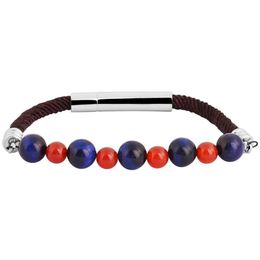Adelia&acute;s Gliederarmband ADELIA&acute;S "Damen Armband &ndash; Kugelarmband aus Edelstahl 18 cm", braun, Armb&auml;nder, Damen, 18cm, Edelstahl, Gliederarmband, Geschenkidee: zeitlos und vielseitig