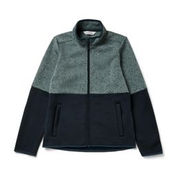 Tchibo - Kinder-Hybrid-Strickfleecejacke - Kinder - Gr. 170/176 - dunkelblau