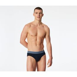3 Schiesser Slips - Herren - Gr. M/5 - dunkelblau