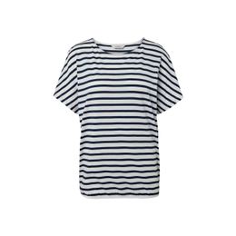 Tchibo - &Uuml;berschnittenes Blusenshirt - Damen - Gr. XL - dunkelblau/gestreift